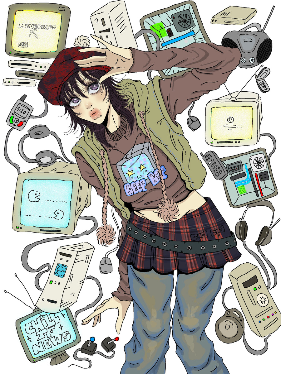 COMPUTER JUNKIE 11X14 PRINT – Chill Tf